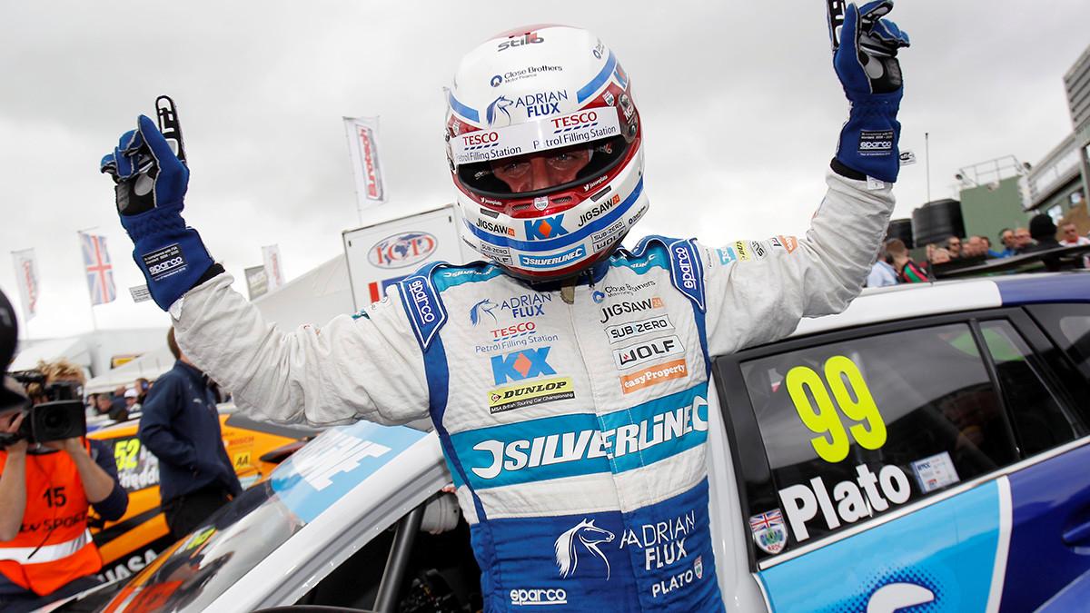 Jason Plato celebrates Knockhill pole position, despite traffic-hit lap ...