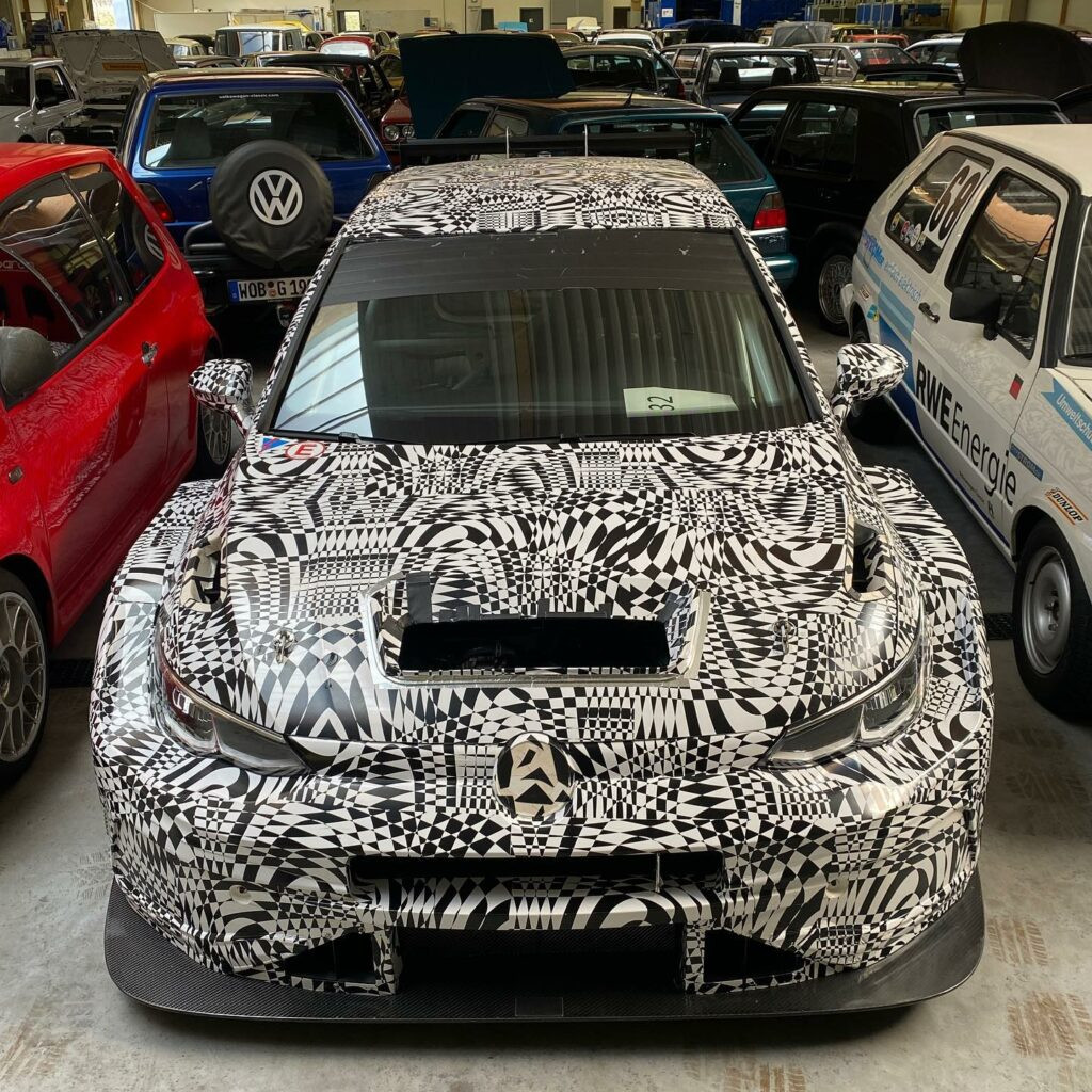 Images emerge of mothballed Volkswagen Golf GTI TCR MK8 prototype ...